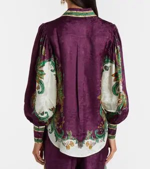ALEMAIS Printed Silk Shirt