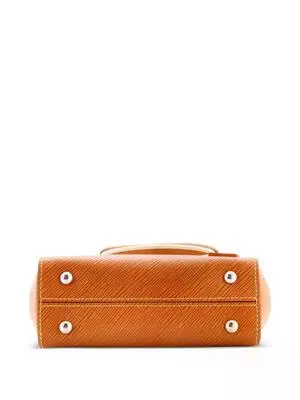 LOUIS VUITTON Cluny Top Handle Bag Epi Leather Mini Satchel - Brown