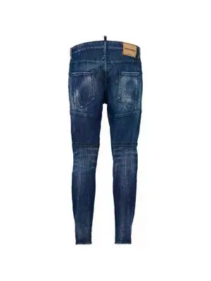 Dsquared2 Distressed Effect Faded Denim Jeans