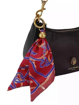 Kurt Geiger Sloane Eagle-head Leather Shoulder Bag - Black
