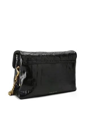 Kurt Geiger Celia Quilted Leather Shoulder Bag With Eagle Head Detail - Black