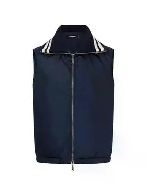 Dsquared2 Stripe-trim Gilet - Blue