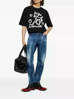 Dsquared2 Graphic-print T-shirt - Black