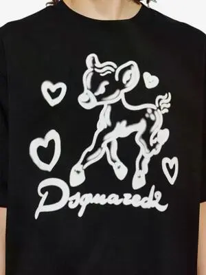 Dsquared2 Graphic-print T-shirt - Black