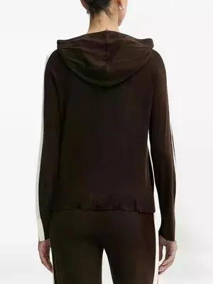 From Future Side Stripe Drawstring Hoodie - Brown