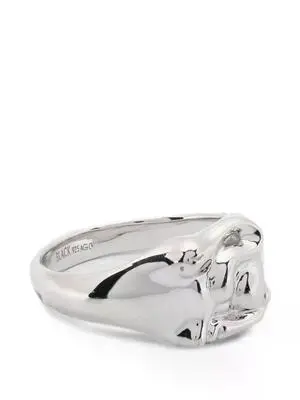MARIA BLACK Rabbit Signet Ring In -tone - Silver