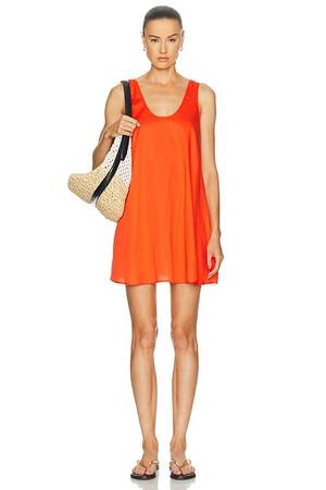 LESET Yoko Mini Tank Dress - Feu