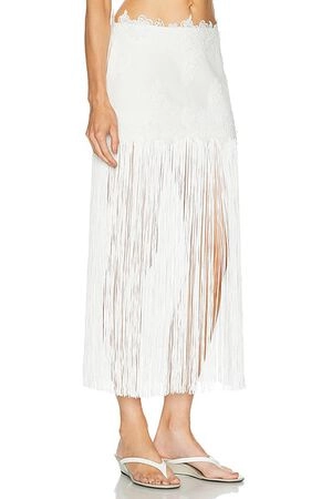 Retrofete Amaris Skirt With Fringe Detailing