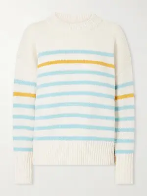 LA LIGNE Marin Striped Wool And Cashmere-blend Sweater - Multi