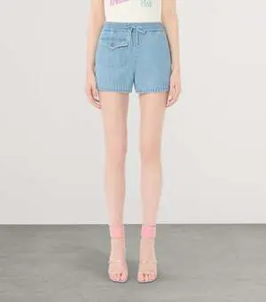 Valentino Garavani Drawstring Denim Shorts