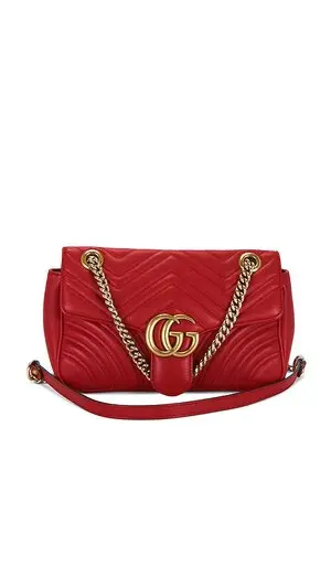 FWRD RENEW Gucci Gg Marmont Shoulder Bag - Red