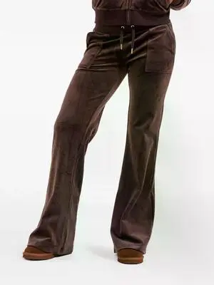 Juicy Couture Flare-leg Velour Track Pants