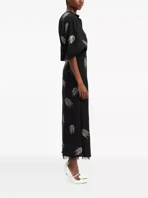16Arlington Della Midi Dress With Embellished Detail