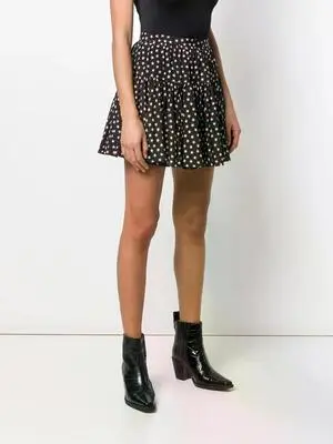 Saint Laurent Star Printed Mini Skirt