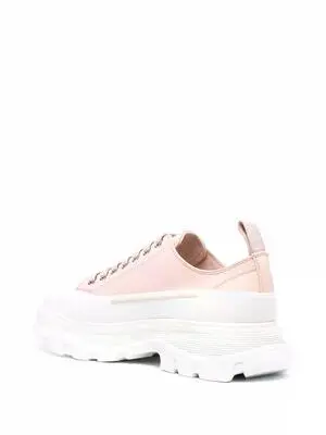 Alexander McQueen Tread Slick Lace-up Sneakers - Pink