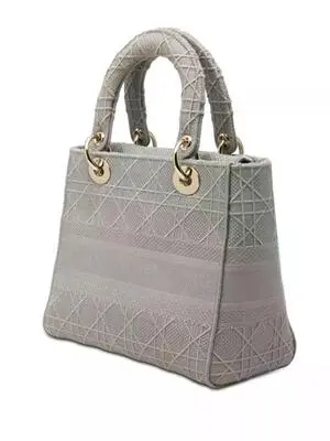 Dior Lady D-lite Satchel - Grey