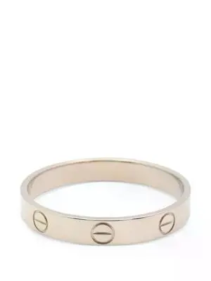 Cartier 18k White Gold Love Ring - Silver