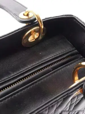 Dior Medium Lady Tote Bag - Black