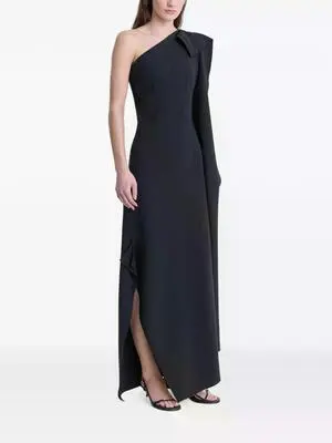FFORME One-shoulder Draped Floor-length Gown