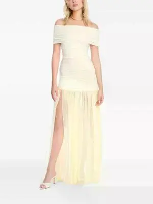 AXEL 113 Selina Off-shoulder Ruched Maxi Dress