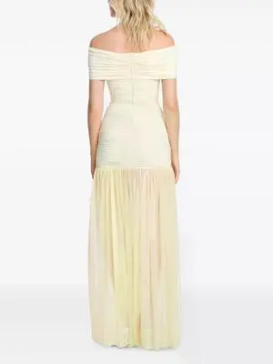 AXEL 113 Selina Off-shoulder Ruched Maxi Dress