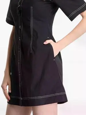 Gap Contrast-stitch Short-sleeve Mini Dress