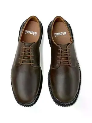 Camper Pix Leather Derby Shoes - Brown