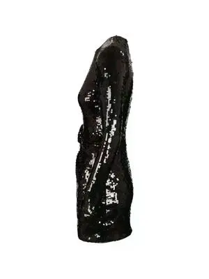 ROTATE BY BIRGER CHRISTENSEN Sequin Embellished Rosette Detail Mini Dress
