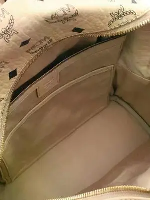 Mcm Visetos Monogram Backpack - Neutrals