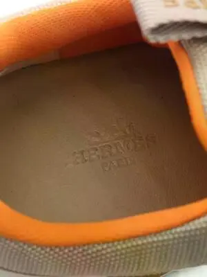 Hermès Beige Paneled Sneakers