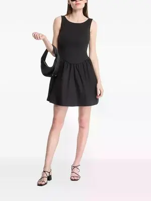 Gap Sleeveless Gathered Mini Dress - Black