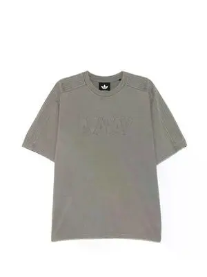 Adidas X Avavav Embossed-logo T-shirt - Grey