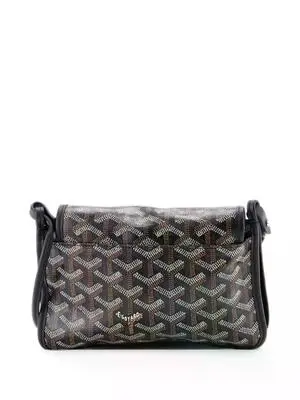Goyard Plumet Clutch Wallet Coated Canvas Crossbody Bag - Black