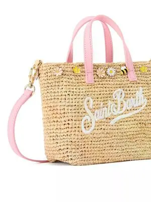 MC2 SAINT BARTH Mini Raffia Tote Bag