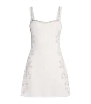 CLIO PEPPIATT Embellished Twilight Mini Dress - White