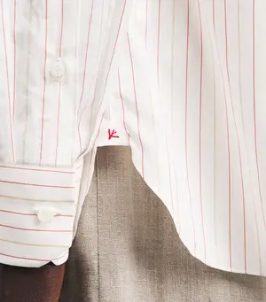 Isaia Cotton Stripe Mix Shirt
