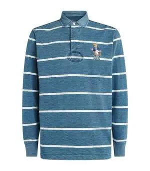Polo Ralph Lauren Stripe Polo Bear Rugby Shirt