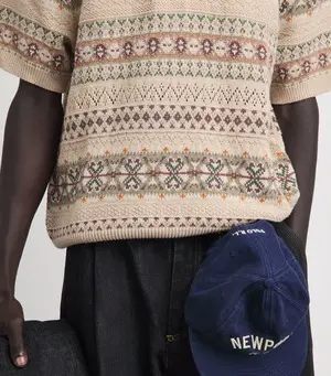 Polo Ralph Lauren Linen-cotton Fair Isle Polo Sweater