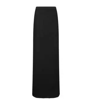 TOM FORD Micro-sequin Knitted Maxi Skirt - Black