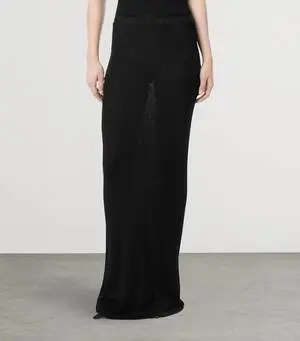 TOM FORD Micro-sequin Knitted Maxi Skirt - Black