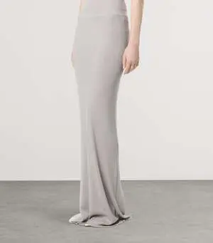 TOM FORD Knitted Micro-sequin Maxi Skirt - Silver
