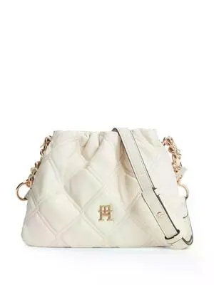Tommy Hilfiger Quilted Effect Cross Body Bag - White