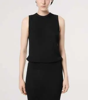 TOM FORD Micro-sequin Knitted Tank Top - Black