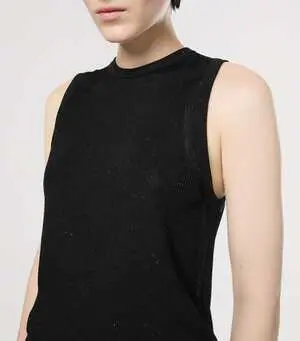 TOM FORD Micro-sequin Knitted Tank Top - Black