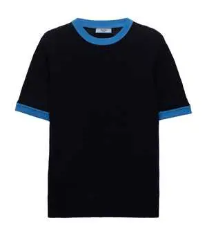 Prada Cashmere Short Sleeve Sweater