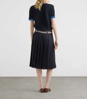Prada Cashmere Short Sleeve Sweater