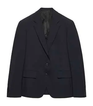 Prada Wool Single-breasted Blazer - Blue