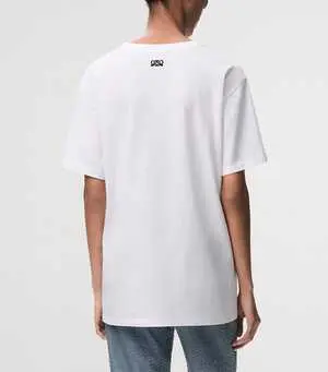 Loewe Cotton-blend Printed T-shirt - White