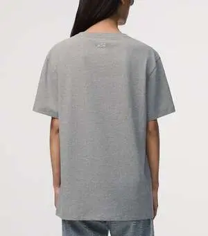 Loewe Cotton-blend Graphic Print T-shirt - Grey