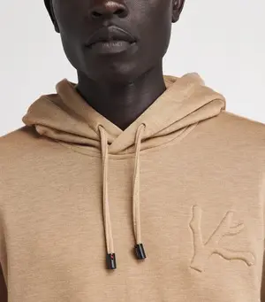Isaia Embossed Logo Hoodie